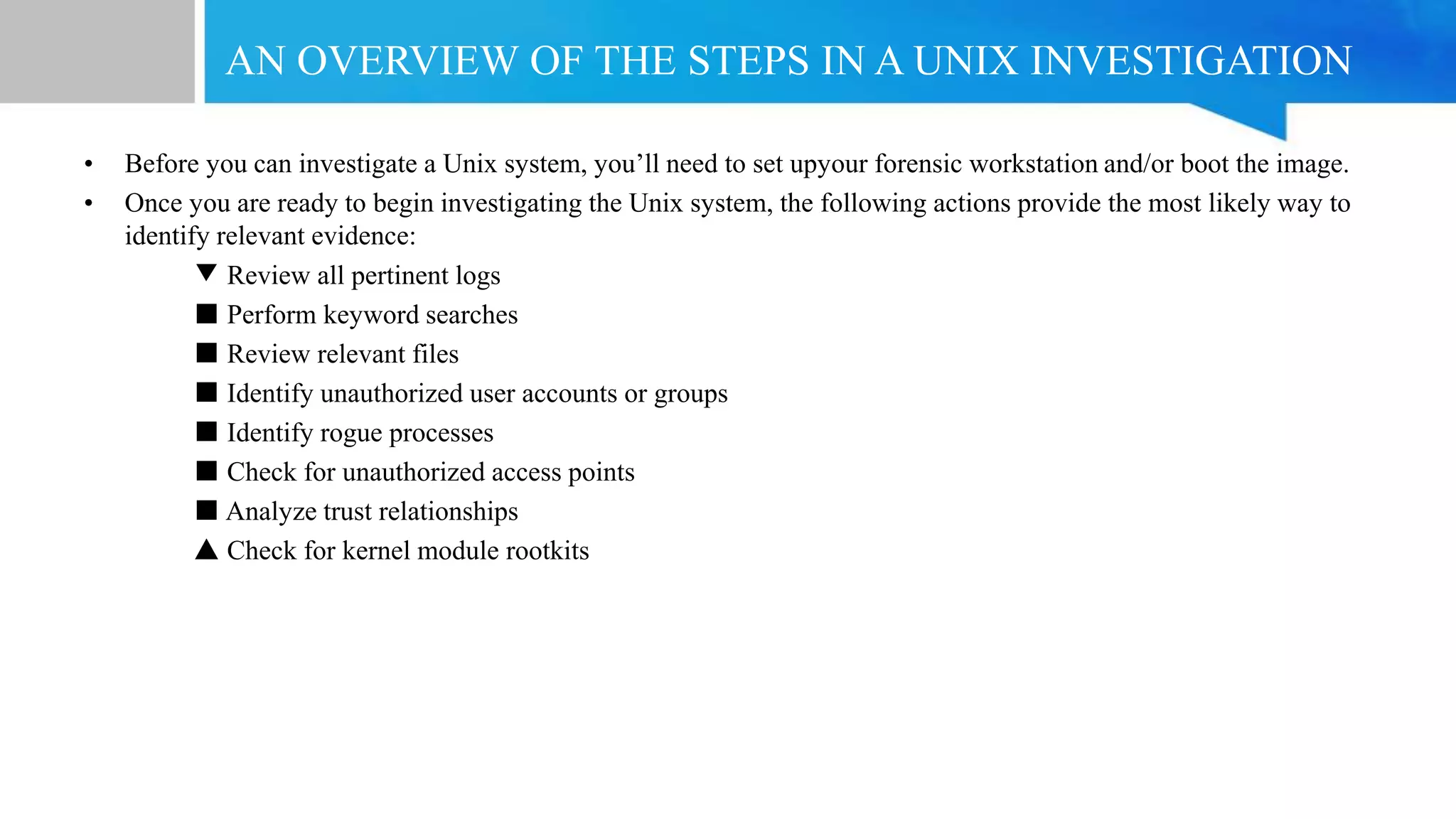 INVESTIGATING UNIX SYSTEMS.pptx