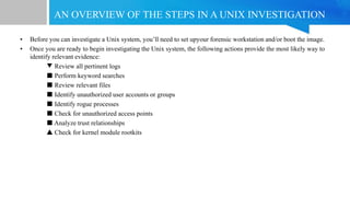 INVESTIGATING UNIX SYSTEMS.pptx