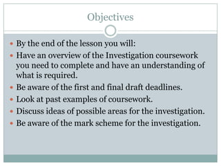 Investigation | PPT
