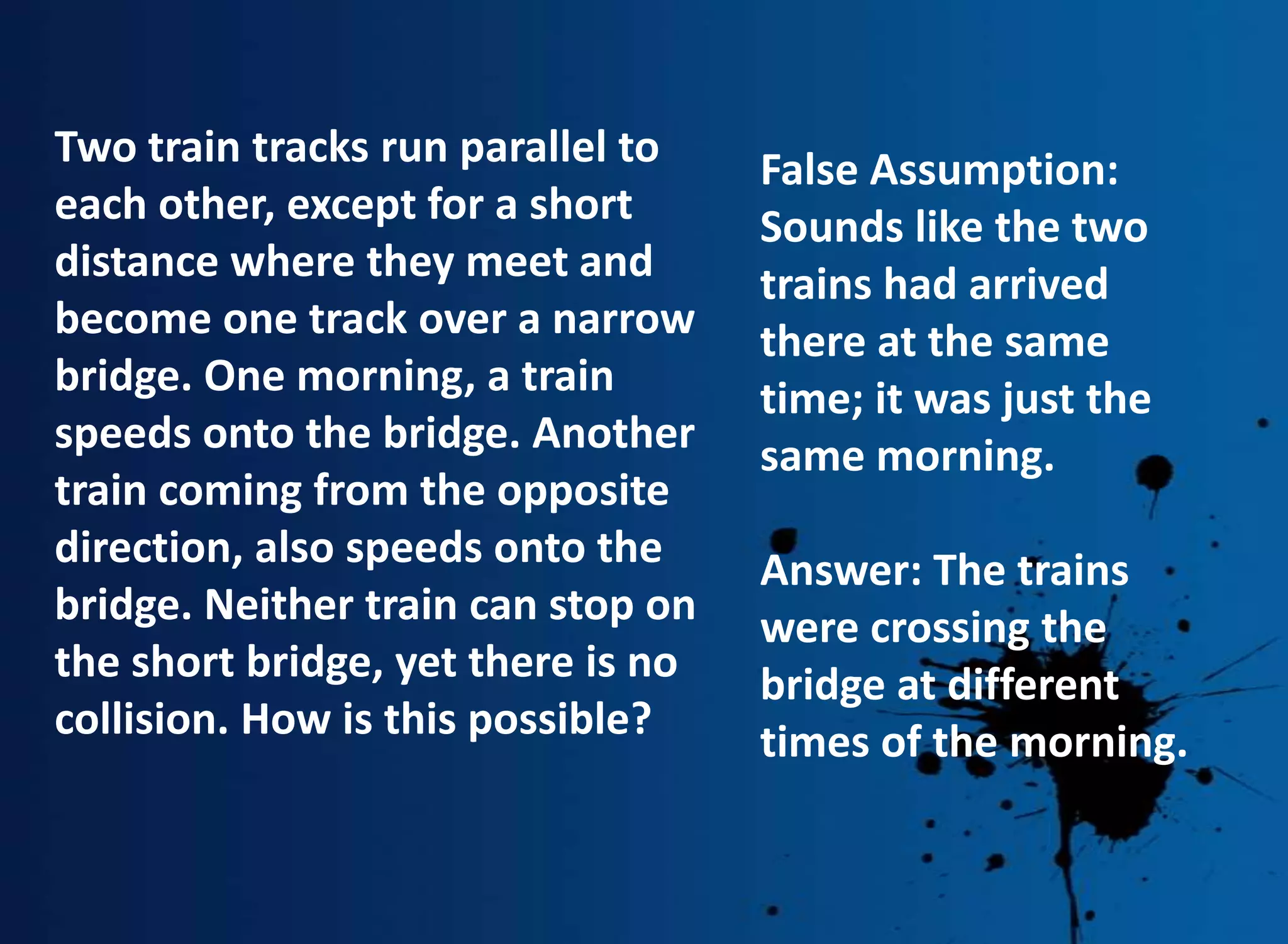 Case Analysis (Riddles) | PPTX