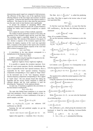 Investigation of-combined-use-of-mfcc-and-lpc-features-in-speech-recognition-systems | PDF