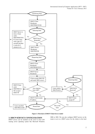 Investigation of dhcp packets using wireshark | PDF