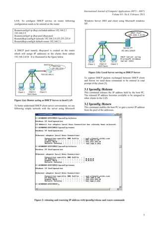 Investigation of dhcp packets using wireshark | PDF