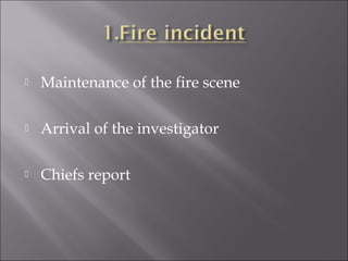 Fatal Fire Investigation (Forensic Science) | PPT