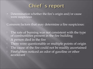Fatal Fire Investigation (Forensic Science) | PPT