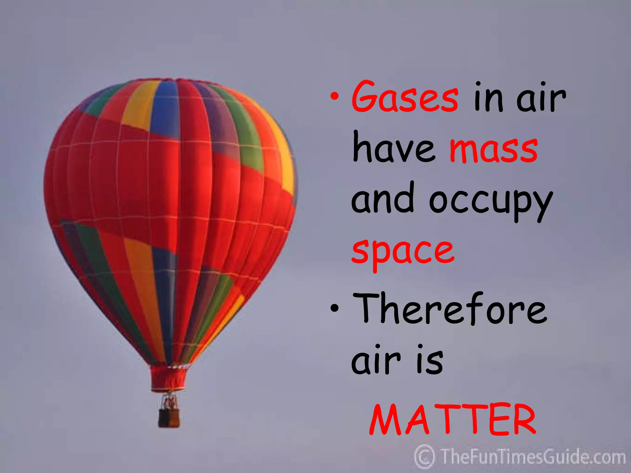 Investigation 3 2 air is matter 2010 | PPT