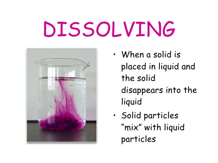 Investigation 7 1 Melt And Dissolve