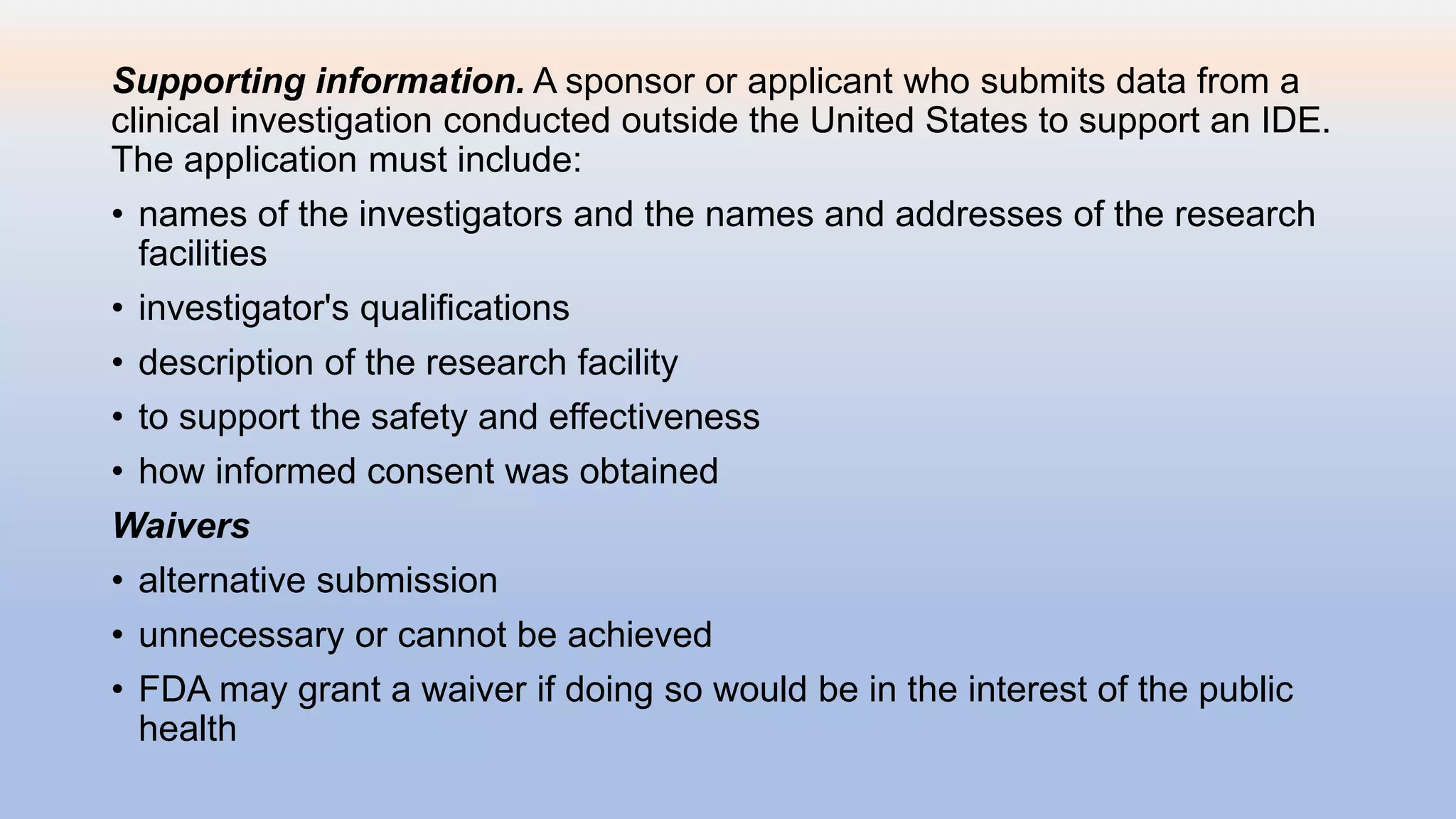 INVESTIGATIONAL DEVICE EXEMPTIONS.pptx