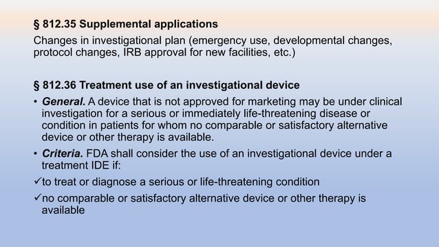 INVESTIGATIONAL DEVICE EXEMPTIONS.pptx