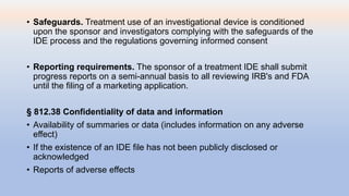 INVESTIGATIONAL DEVICE EXEMPTIONS.pptx