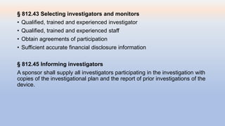 INVESTIGATIONAL DEVICE EXEMPTIONS.pptx