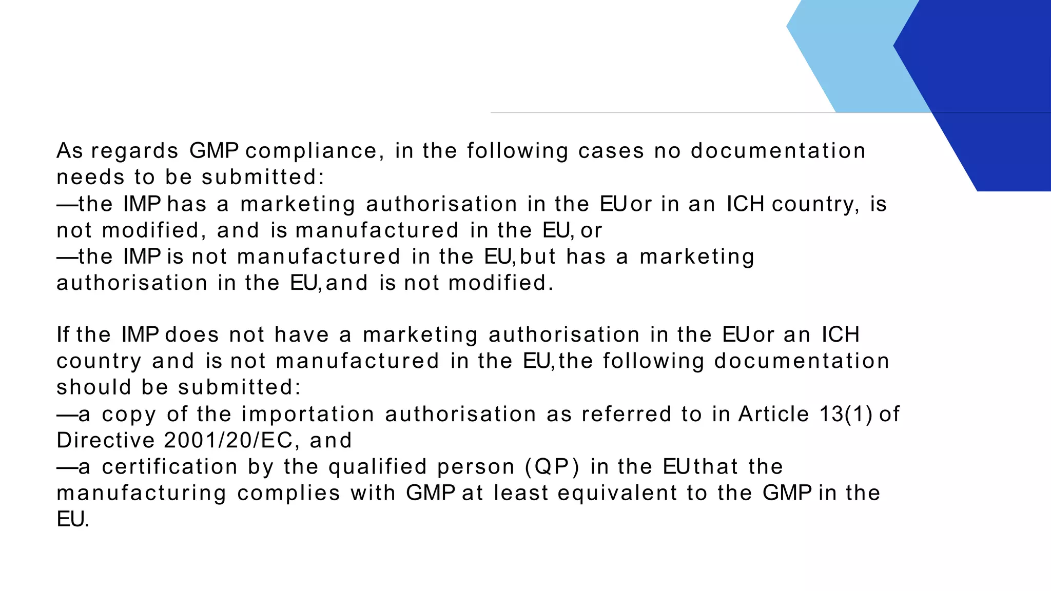 Investigational medicinal product dossier | PPTX