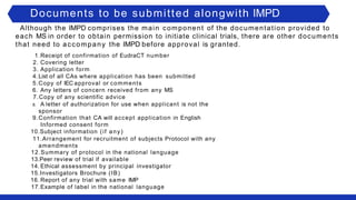 Investigational medicinal product dossier | PPTX