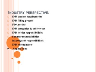 Investigational new drug | PPTX