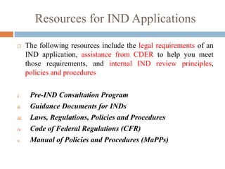 Investigational New Drug Application | PPTX