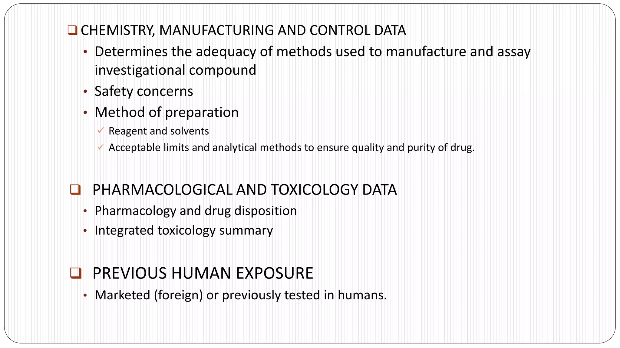 Investigational new drug application (ind) | PPTX