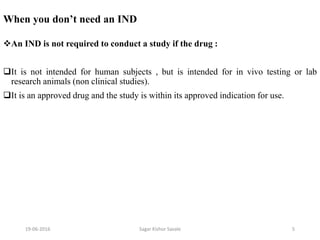Investigational New drug application [INDA] | PPTX