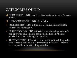 Investigational new drug application new | PPTX