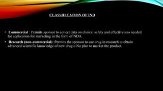 Investigational new drug (IND) | PPTX