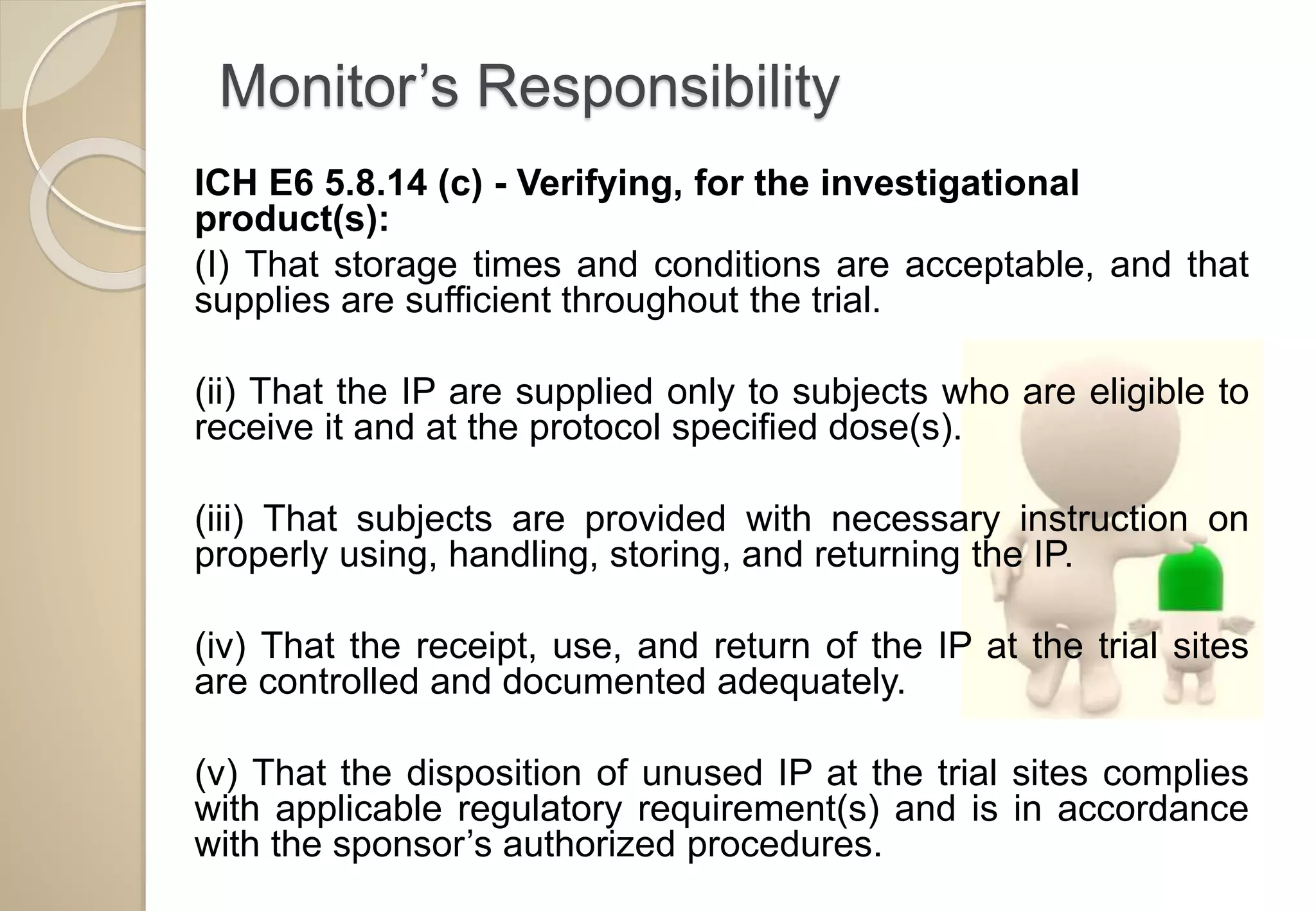 Investigational product management | PPTX