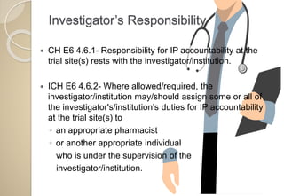 Investigational product management | PPTX