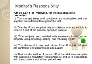 Investigational product management | PPTX