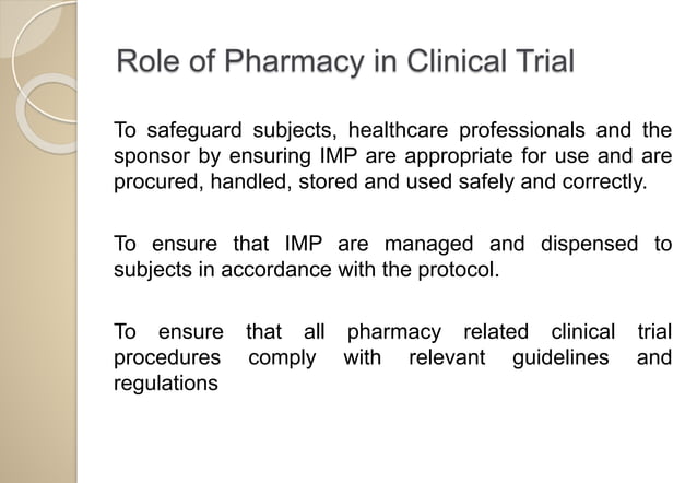 Investigational product management | PPTX