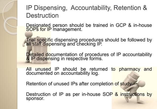 Investigational product management | PPTX