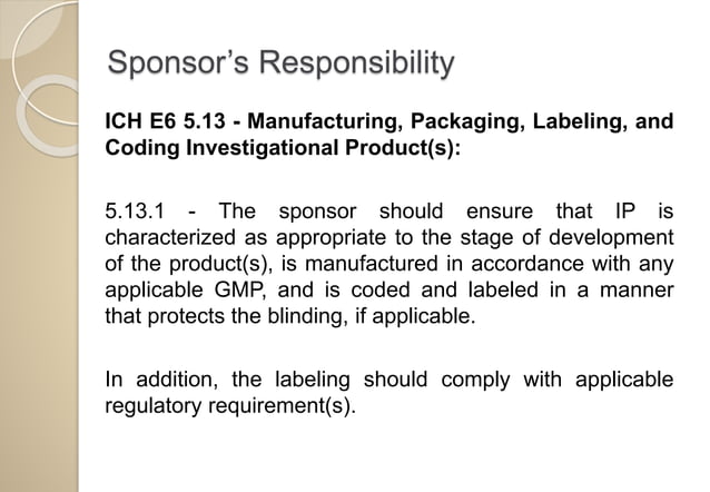 Investigational product management | PPTX