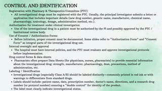 Investigational use of drugs [ PHARMACY PRACTICE b. pharm 7th sem unit ...
