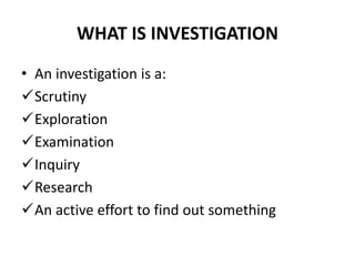 Investigation and Crime Scene Preservation Seminar.pptx