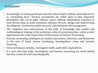Investigation and forensic audit in a computerized work environment | PPTX