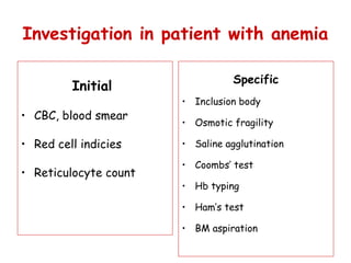 Investigation in hematology | PPT