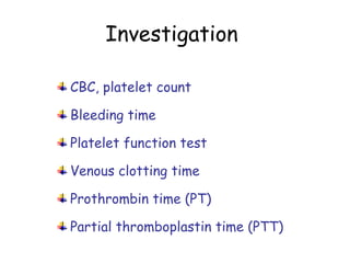 Investigation in hematology | PPT