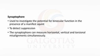 Investigation in paralytic strabismus | PPTX