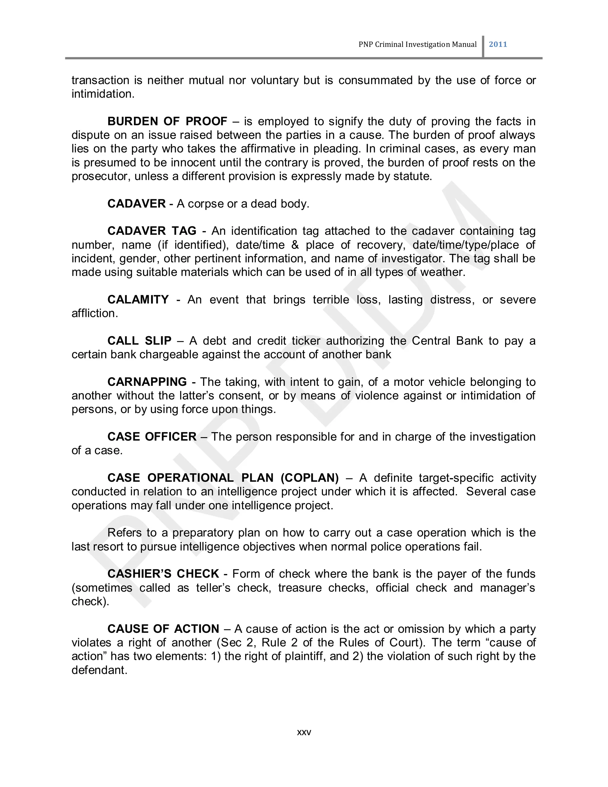 PNP --Criminal Investigation Manual 2021 | PDF