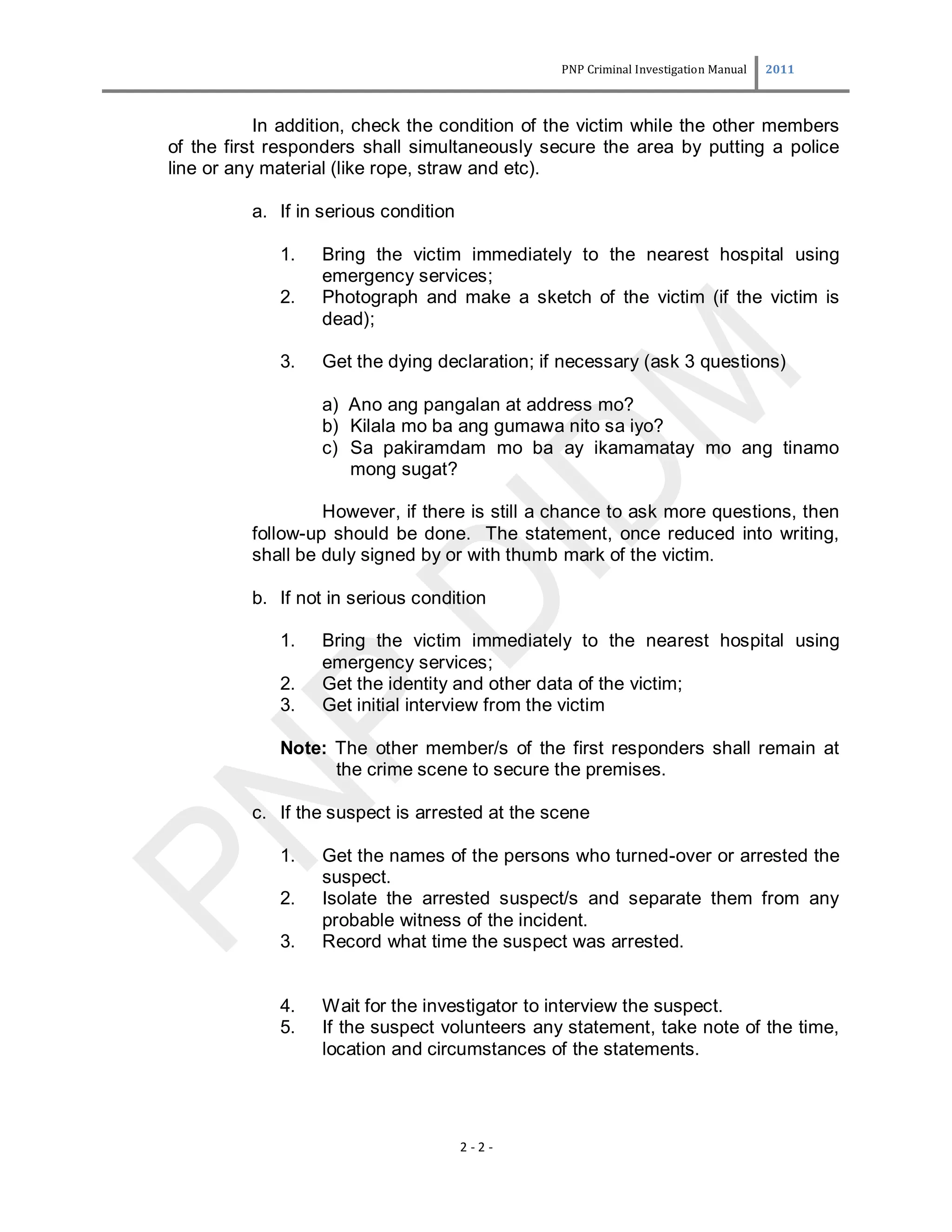 PNP --Criminal Investigation Manual 2021 | PDF