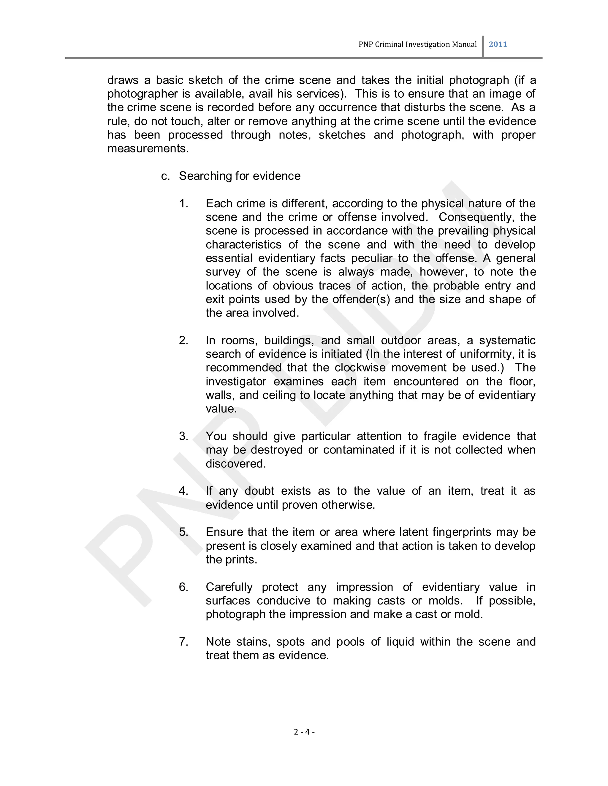 PNP --Criminal Investigation Manual 2021 | PDF