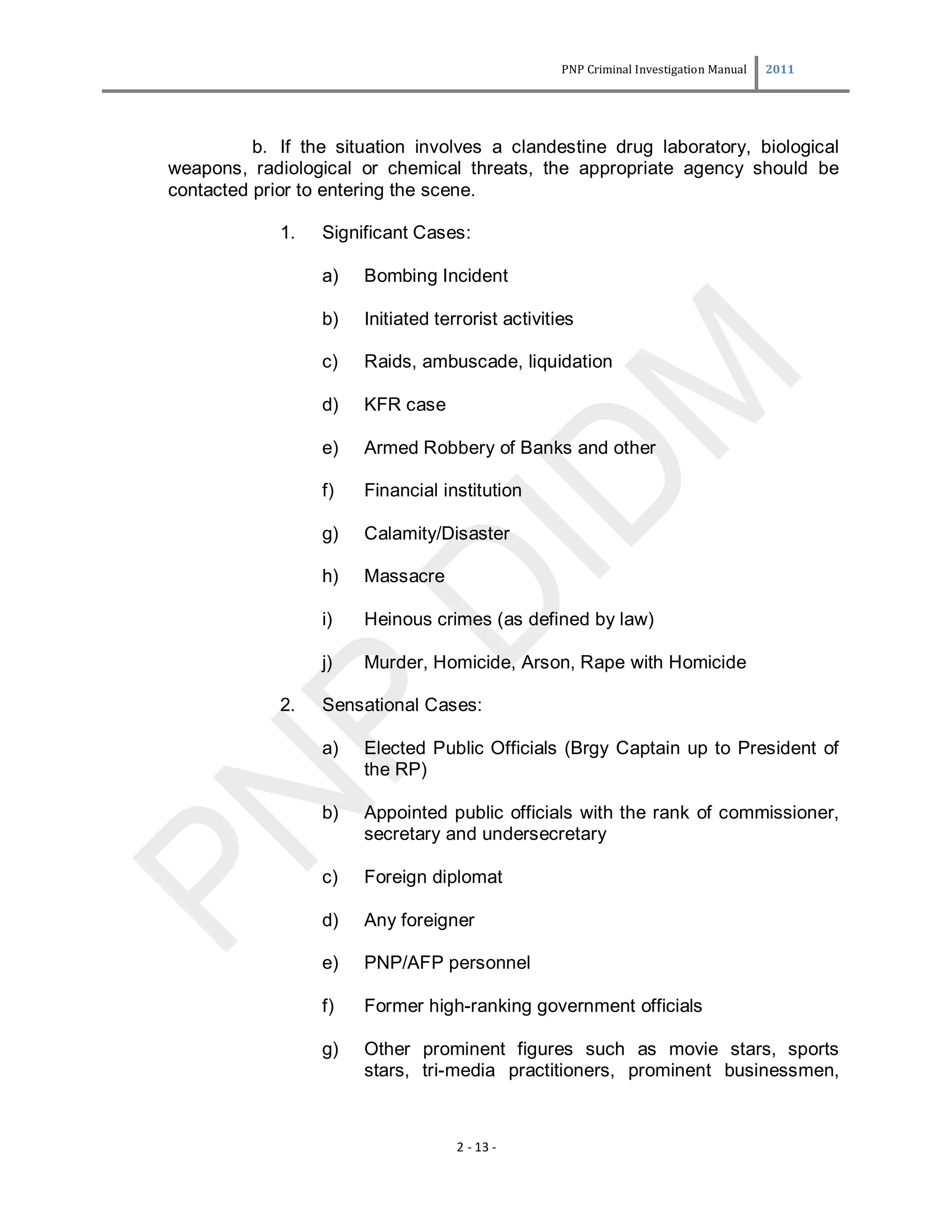 PNP --Criminal Investigation Manual 2021 | PDF