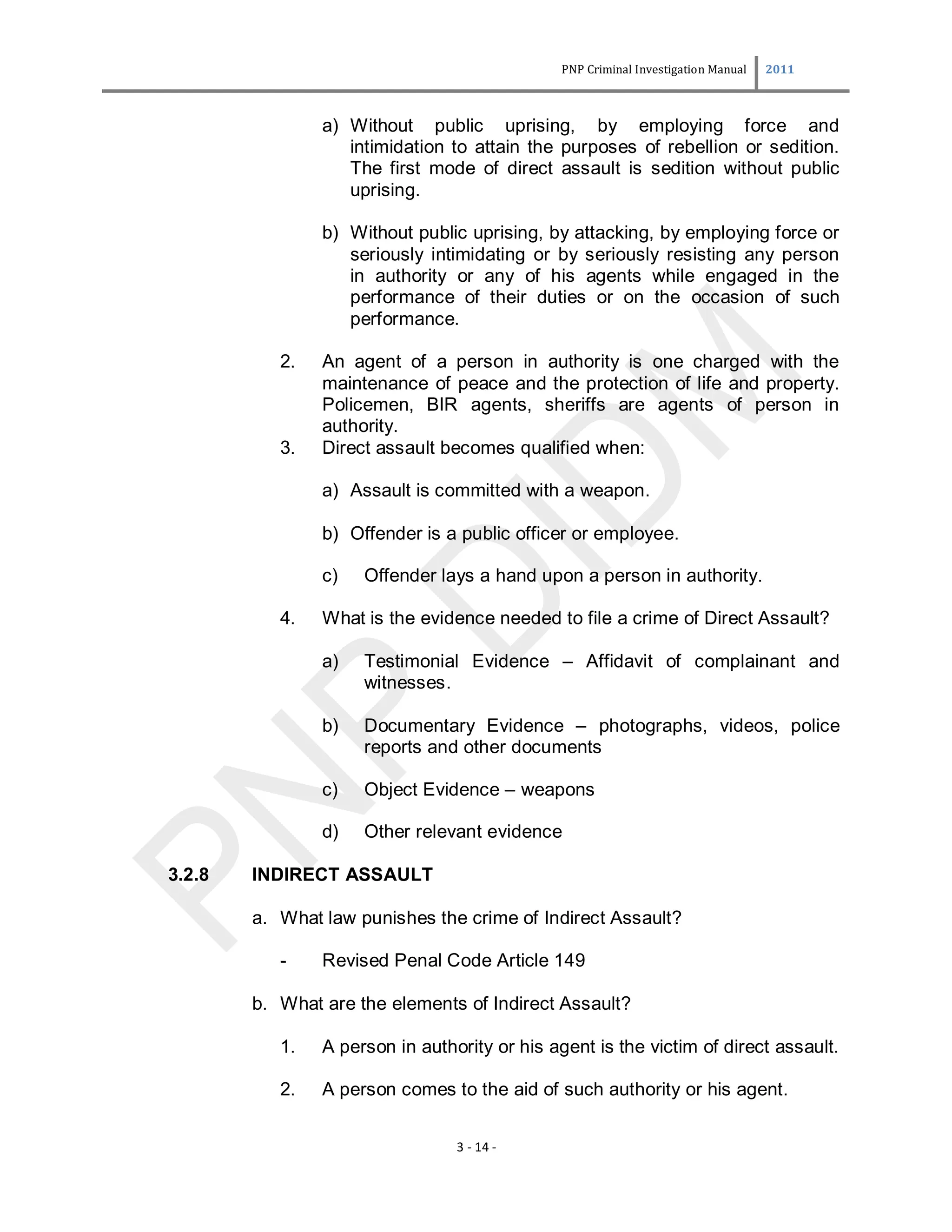 PNP --Criminal Investigation Manual 2021 | PDF