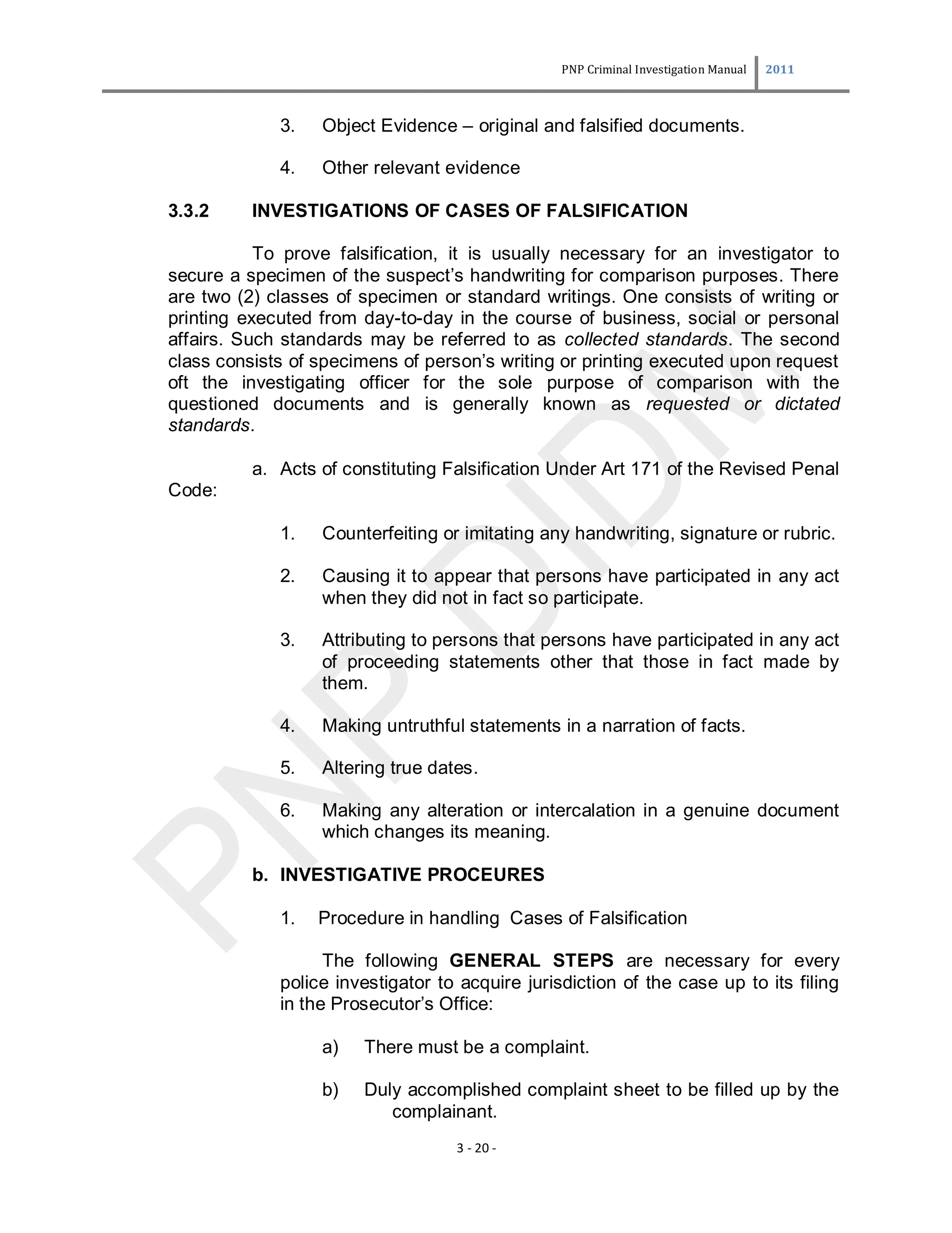 PNP --Criminal Investigation Manual 2021 | PDF