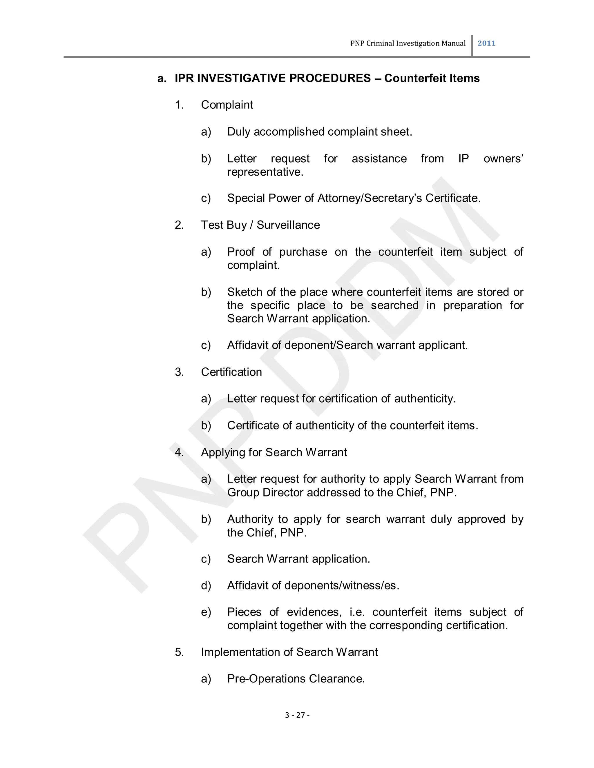 PNP --Criminal Investigation Manual 2021 | PDF