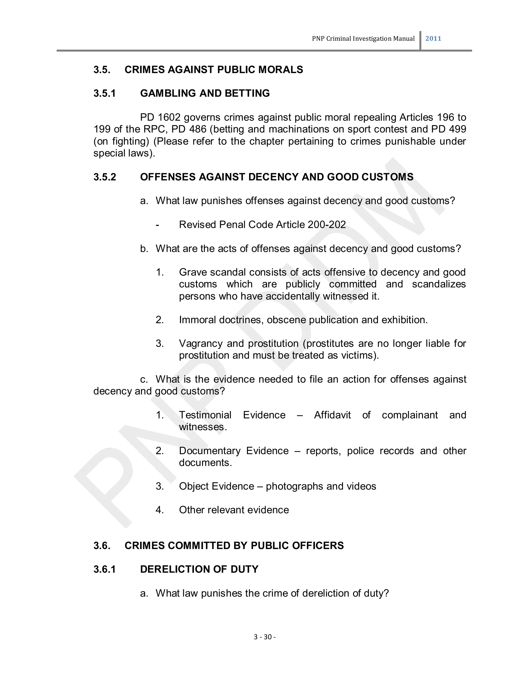 PNP --Criminal Investigation Manual 2021 | PDF