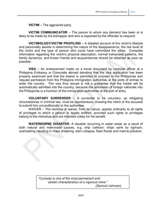 PNP --Criminal Investigation Manual 2021 | PDF