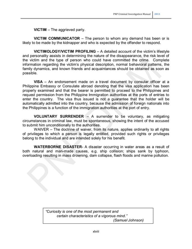 PNP --Criminal Investigation Manual 2021 | PDF