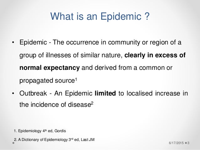 Investigation of Epidemic