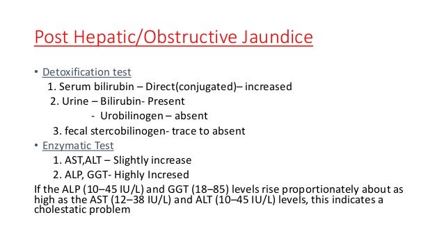 Investigation of jaundice