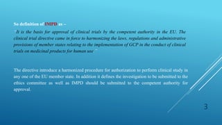 Investigation of medicinal product dossier | PPTX