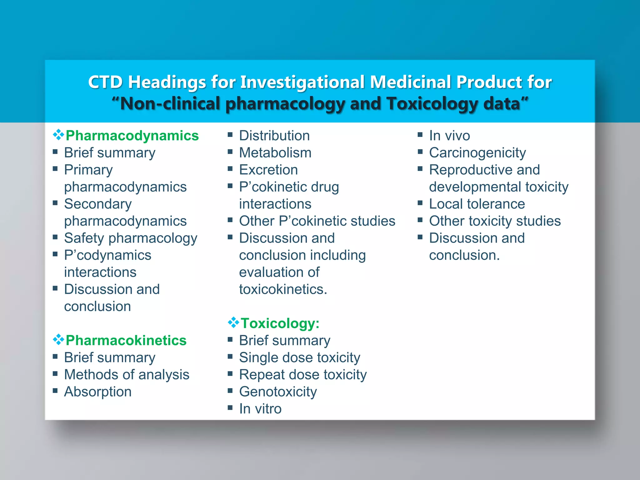 Investigation of medicinal product dossier (IMPD) and investigational ...