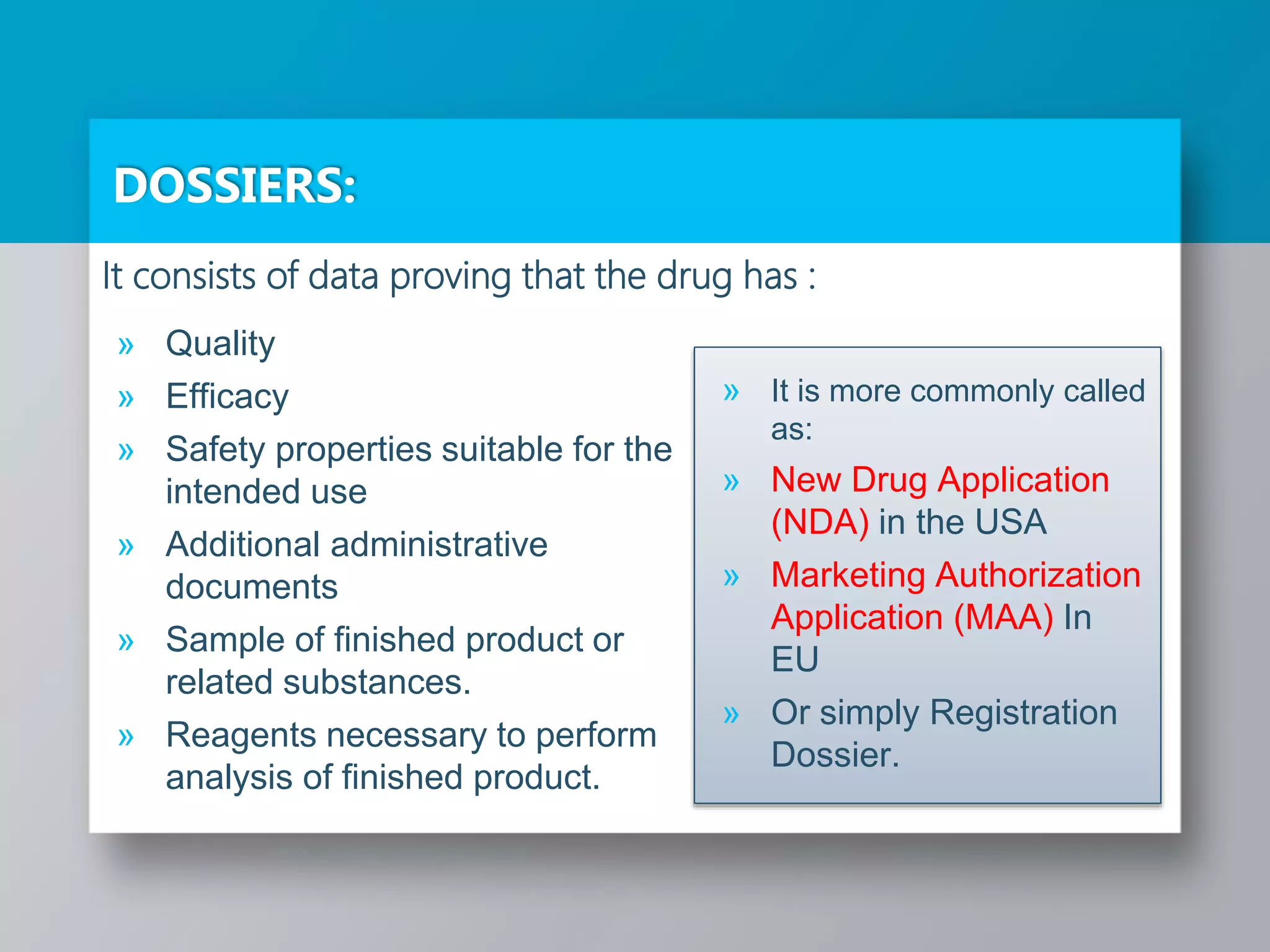 Investigation of medicinal product dossier (IMPD) and investigational ...